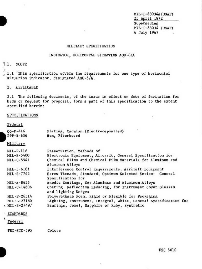 A-10C HSI Instrument Dimensions | PDF