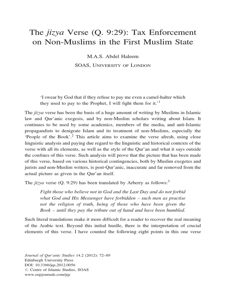 Journal Of Qur Anic Studies Pdf Pdf Quran Islam