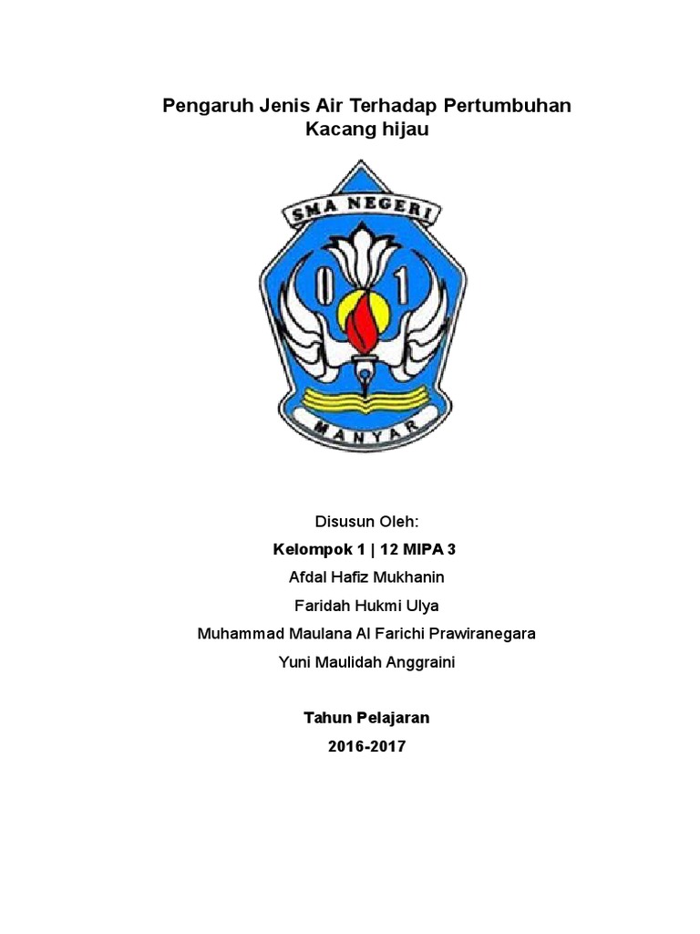Laporan Pengaruh Cahaya Terhadap Pertumbuhan Tanaman Kacang Hijau ... Laporan Pengaruh Cahaya Terhadap Pertumbuhan Tanaman Kacang Hijau ...