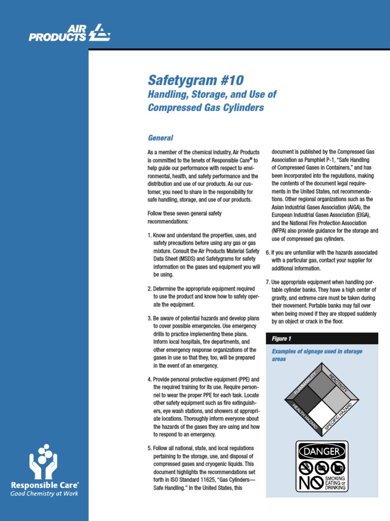 Safety Gram | PDF | Valve | Gases