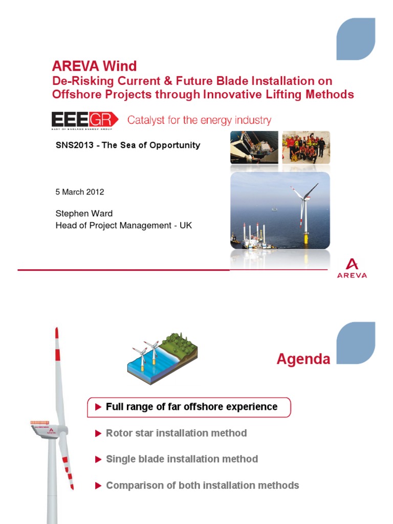 Sns Stephen Ward Areva Wind de Risk | Download Free PDF | Wind Turbine ...