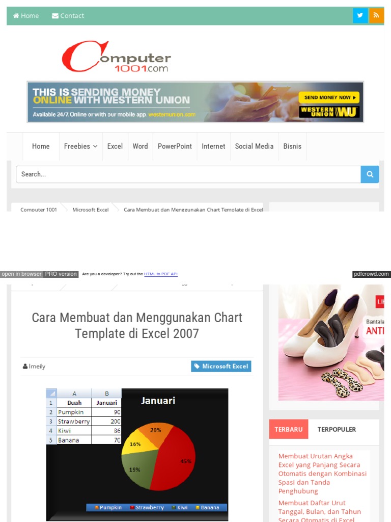 Cara Membuat Dan Menggunakan Chart | PDF