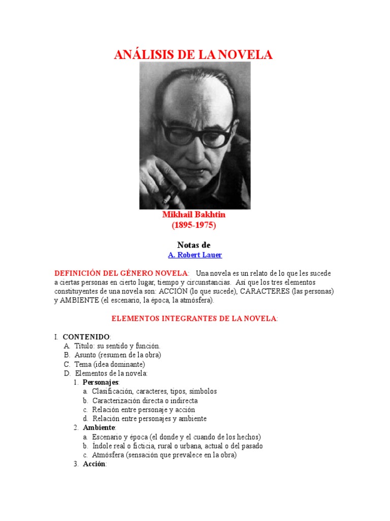 Analisis de Una Novela | PDF | Novelas | Narración