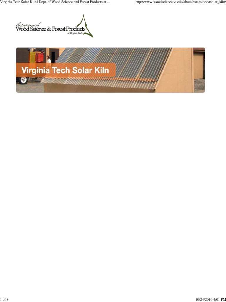 Virginia Tech Solar Kiln | Lumber | Building Engineering