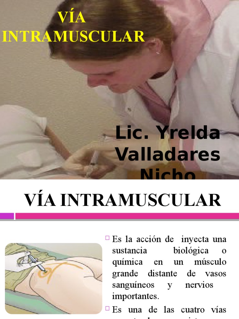 Via Intramuscular | PDF | Inyección (medicina) | Medicamentos con receta