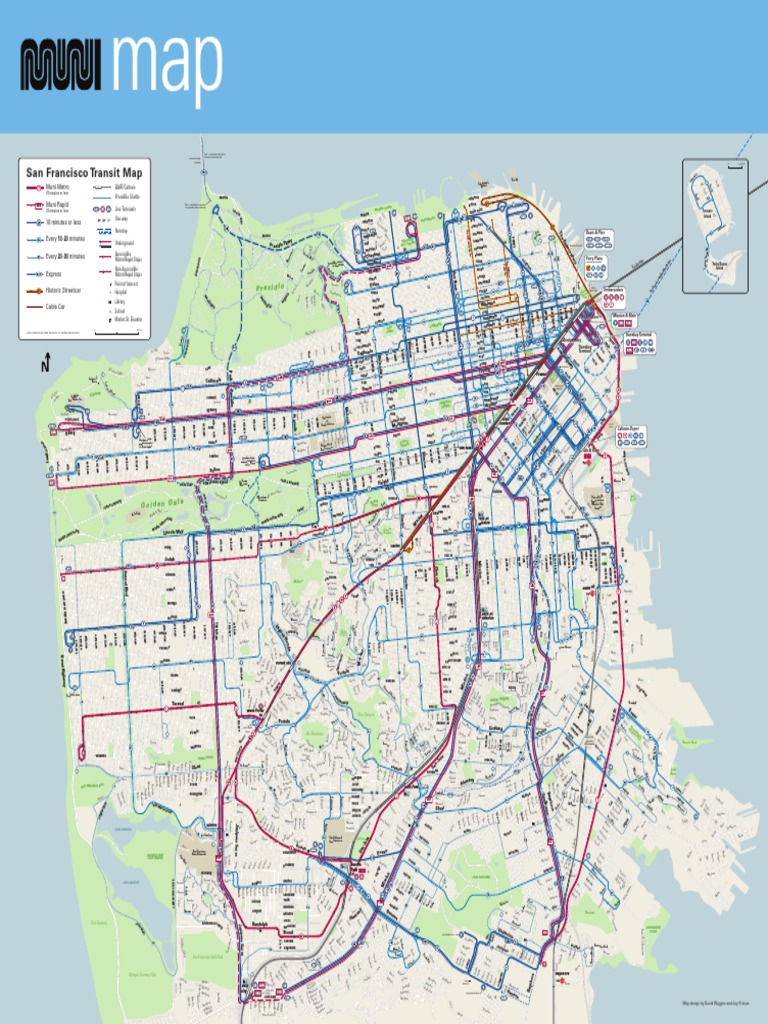 San Francisco Transit Map San Francisco Transit Map: Presidio Presidio ...