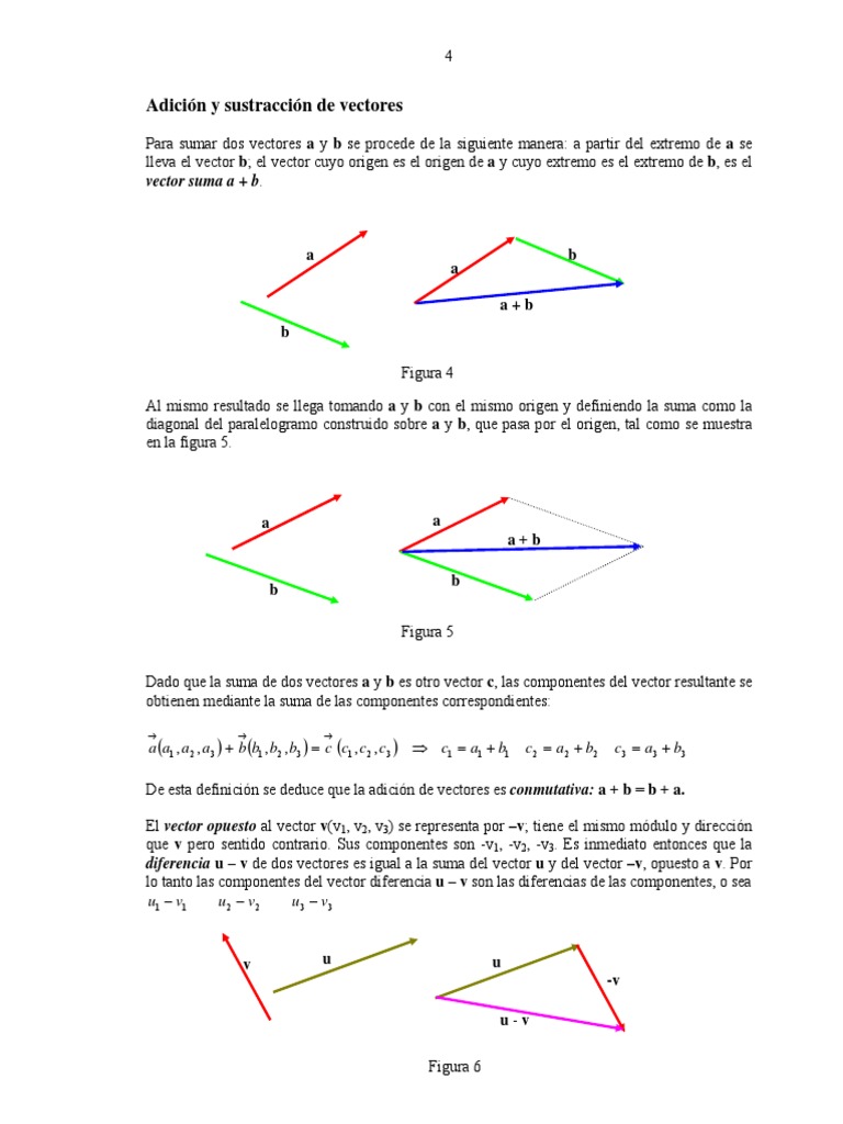 Operaciones Con Vectores | PDF | Vector Euclidiano | Escalar (Matemáticas)