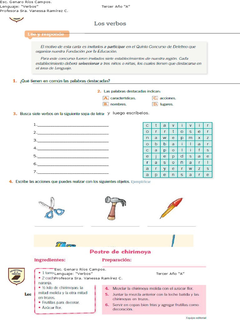 Guías Verbos y Tiempos Verbales | PDF