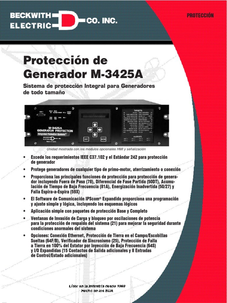 MANUAL DEL USUARIO M-3425A-SP-Spanish PDF | PDF | Relé | Corriente alterna