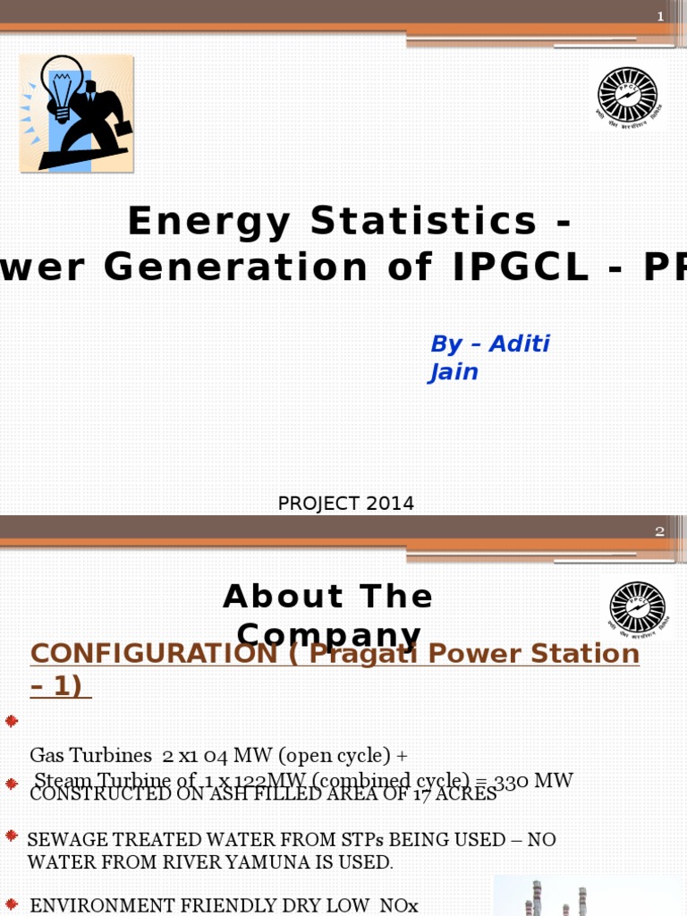 Energy Statistics - Power Generation of IPGCL - PPCL: by - Aditi Jain | Download Free PDF ...