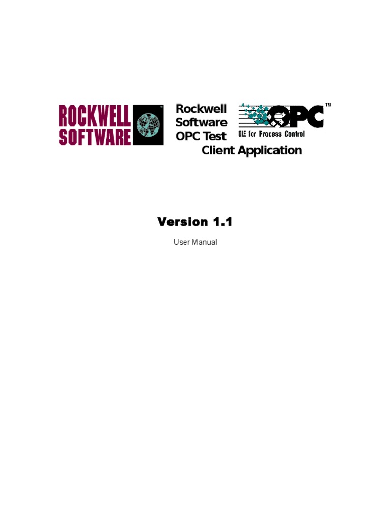 Rockwell Software OPC Test Client Application: User Manual | PDF ...