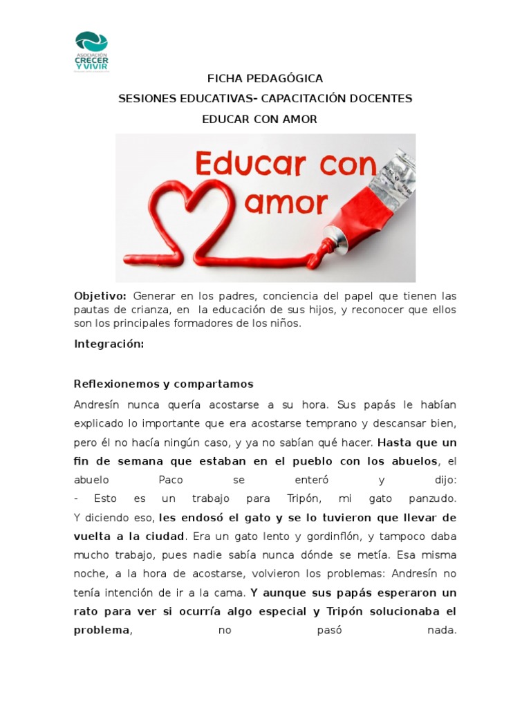 Educar Con Amor | PDF | Familia | Adultos