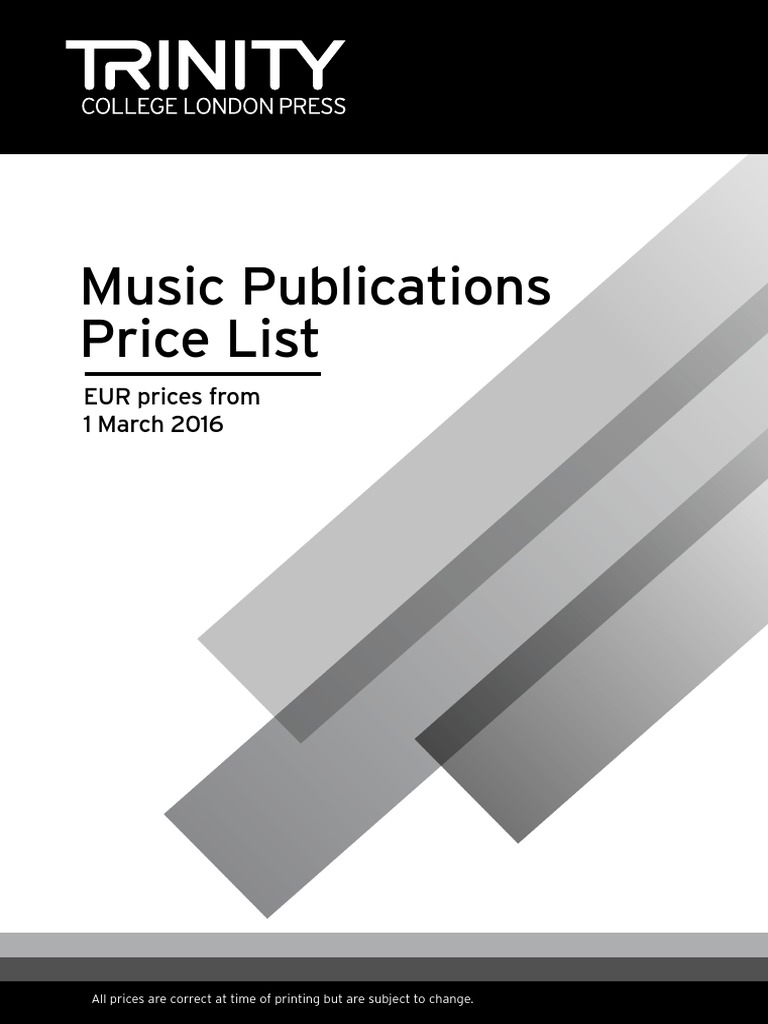 TCL EURO Price List From March 2016 | PDF | Classical Music | Music ...