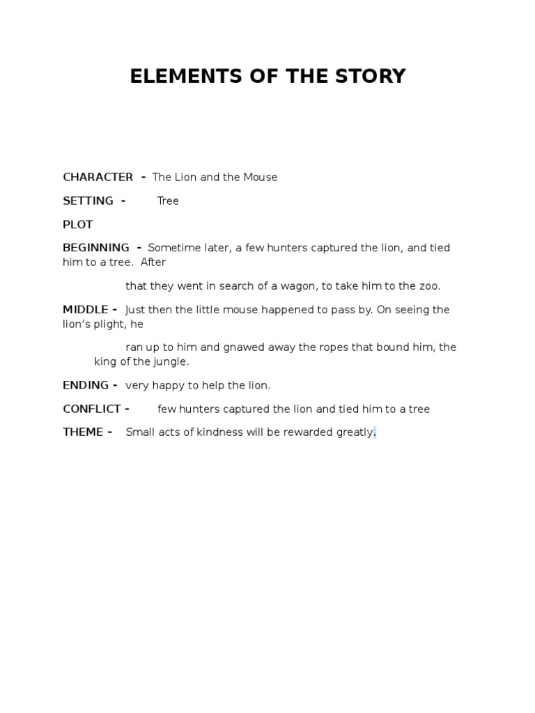 The Lion And The Mouse Plot Diagram Coupons | pinnaxis.com