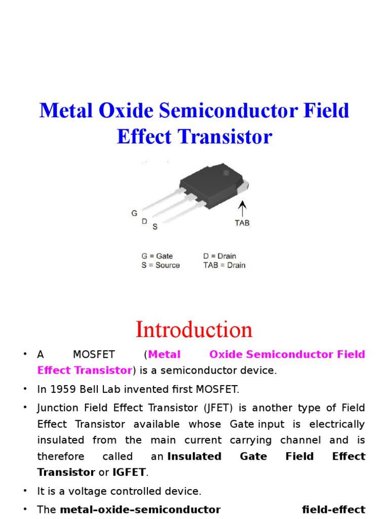Mosfet | PDF | Mosfet | Field Effect Transistor