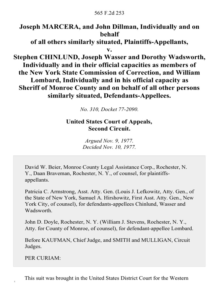 Appeal for Class Certification in Jail Case | PDF | Class Action | Justice