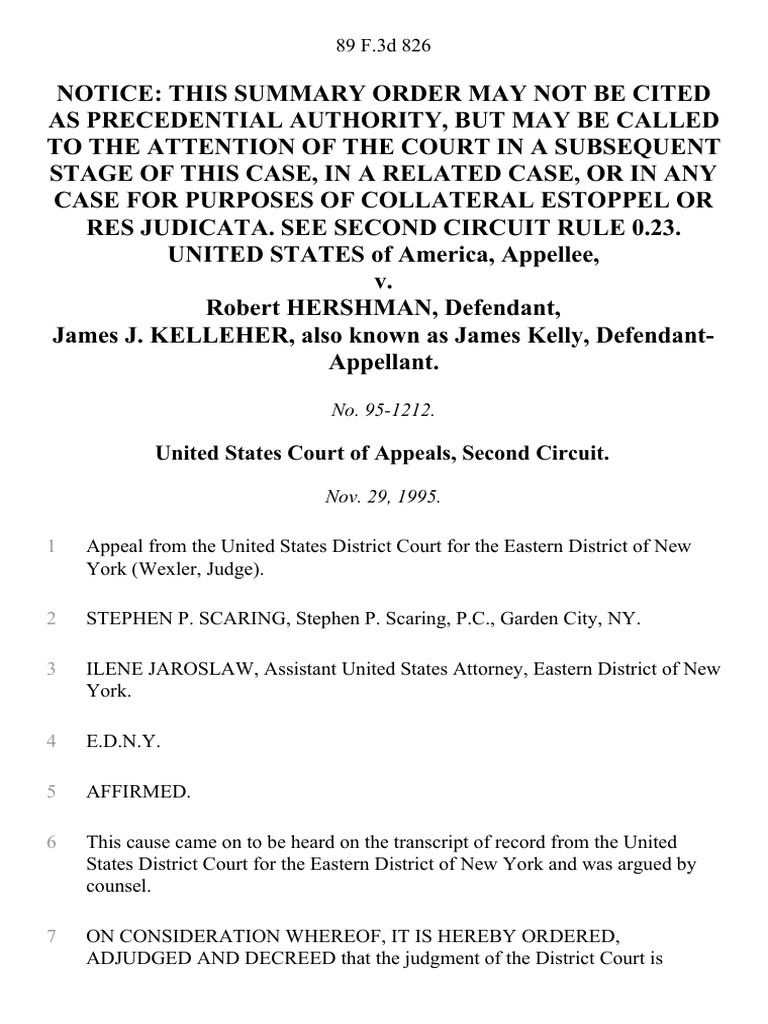 United States v. Robert Hershman, James J. Kelleher, Also Known As ...