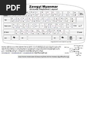 Myanmar Unicode Keyboard Layout