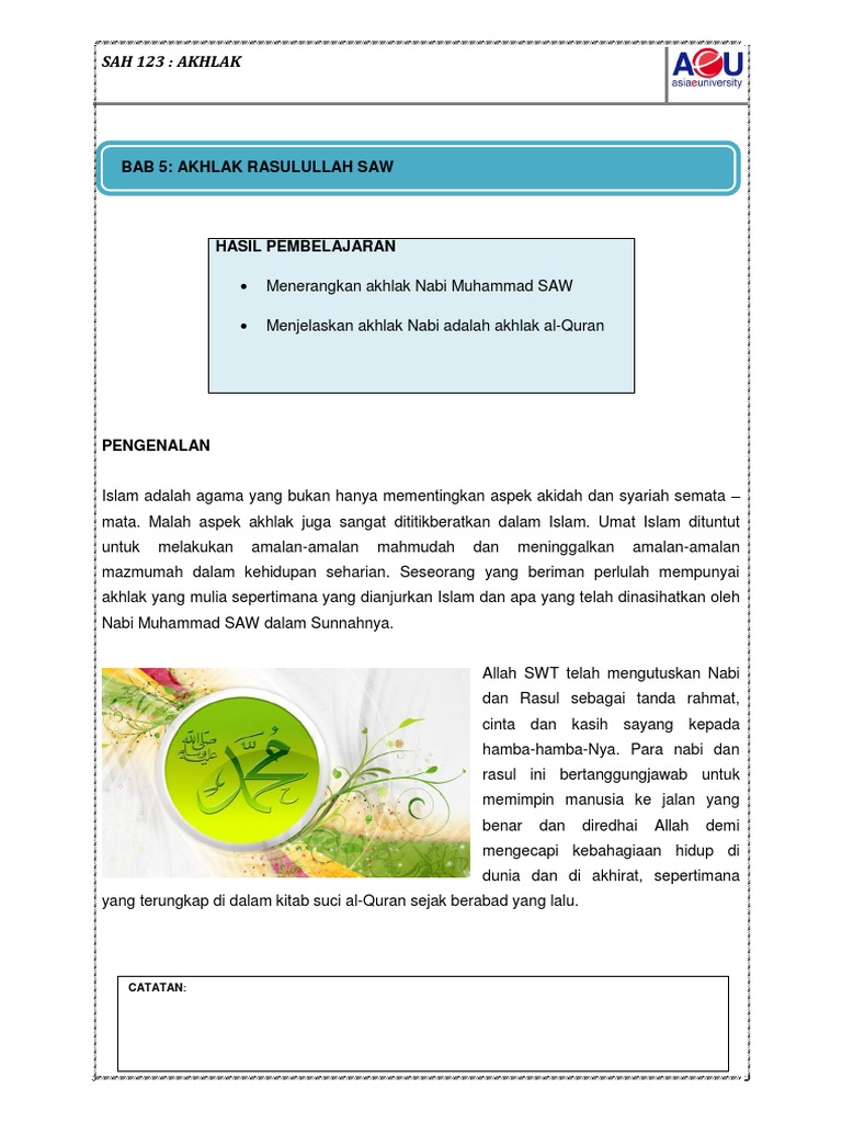 Akhlak Rasulullah | PDF