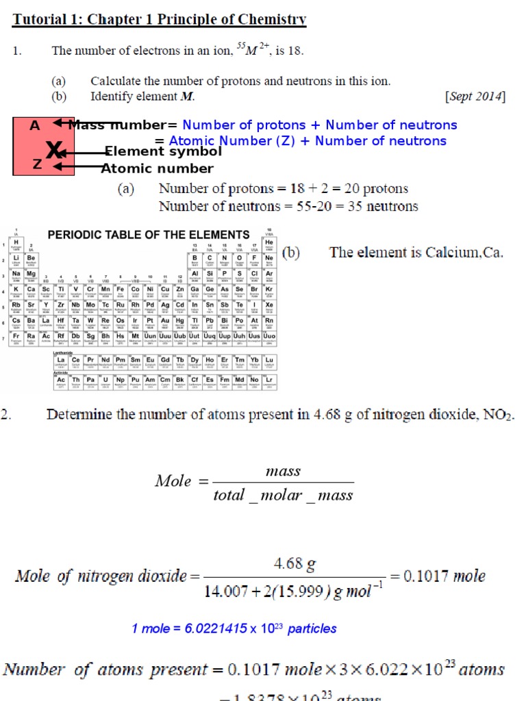 Number of Protons + Number of Neutrons Atomic Number (Z) + Number of ...