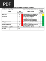 Storage Racking Risk Assessment | PDF | Risk | Safety
