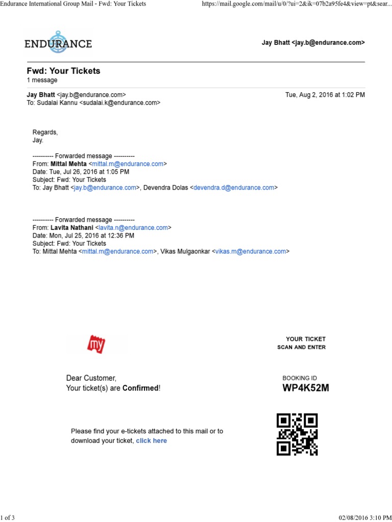 Movie E-Tickets Confirmation | PDF | Sports & Recreation