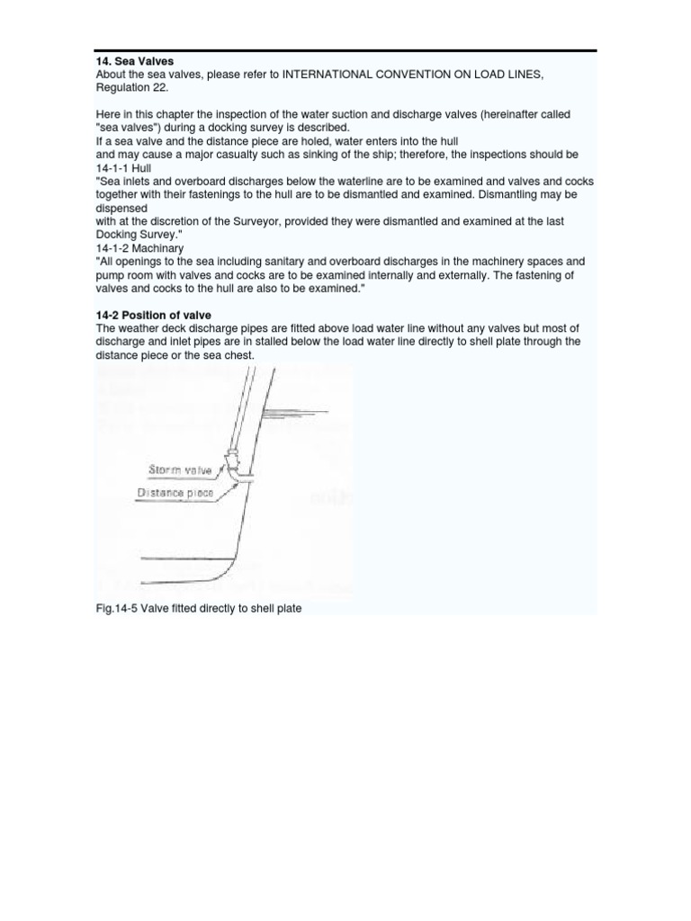 Sea Valves Inspection Guide | PDF | Valve | Oil Tanker