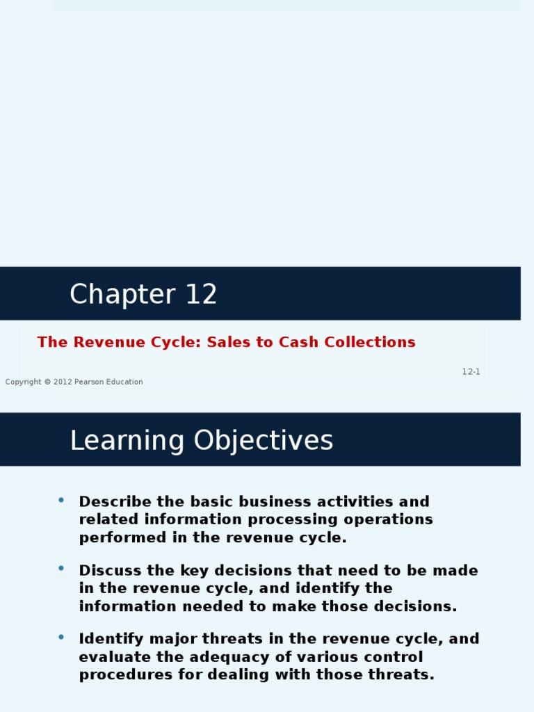 The Revenue Cycle: Sales To Cash Collections | PDF | Invoice | Inventory