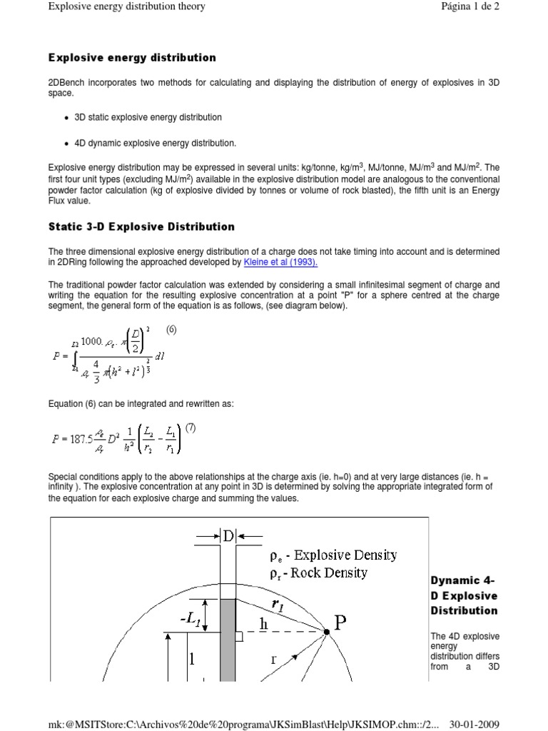 Explosive Energy Distribution: Kleine Et Al (1993) | PDF | Explosive ...