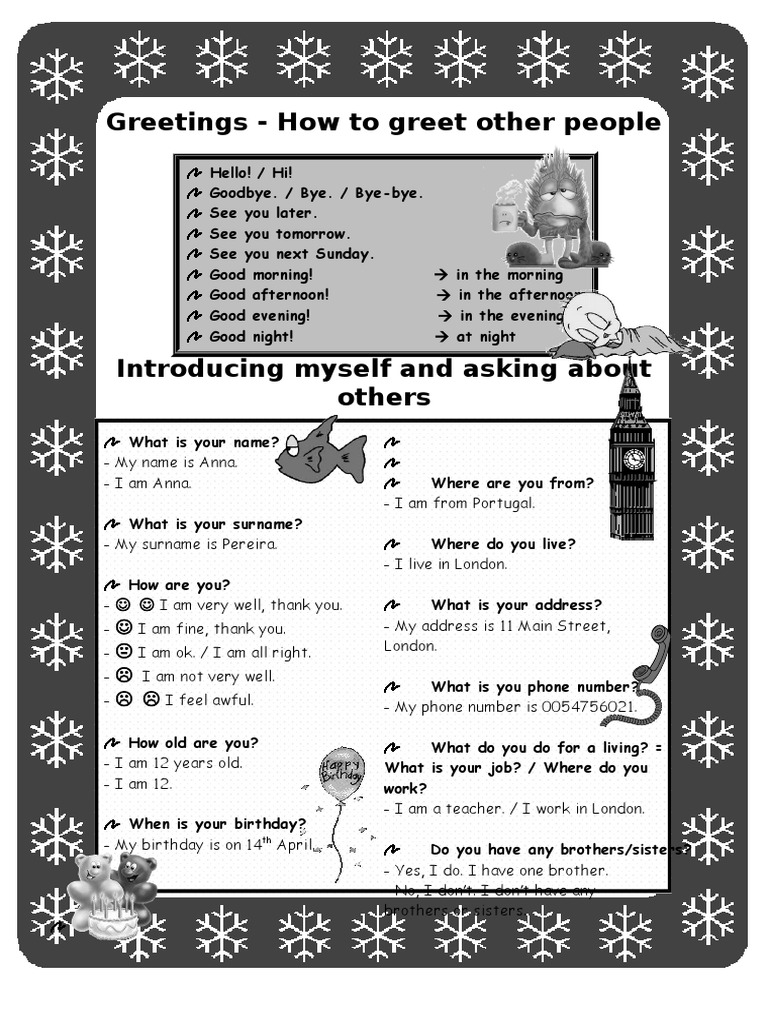 Greetings - How To Greet Other People | PDF