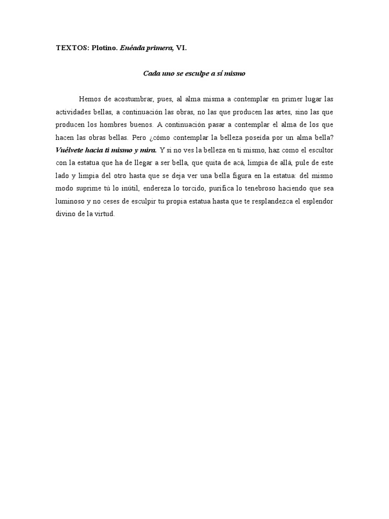 Texto Plotino | PDF