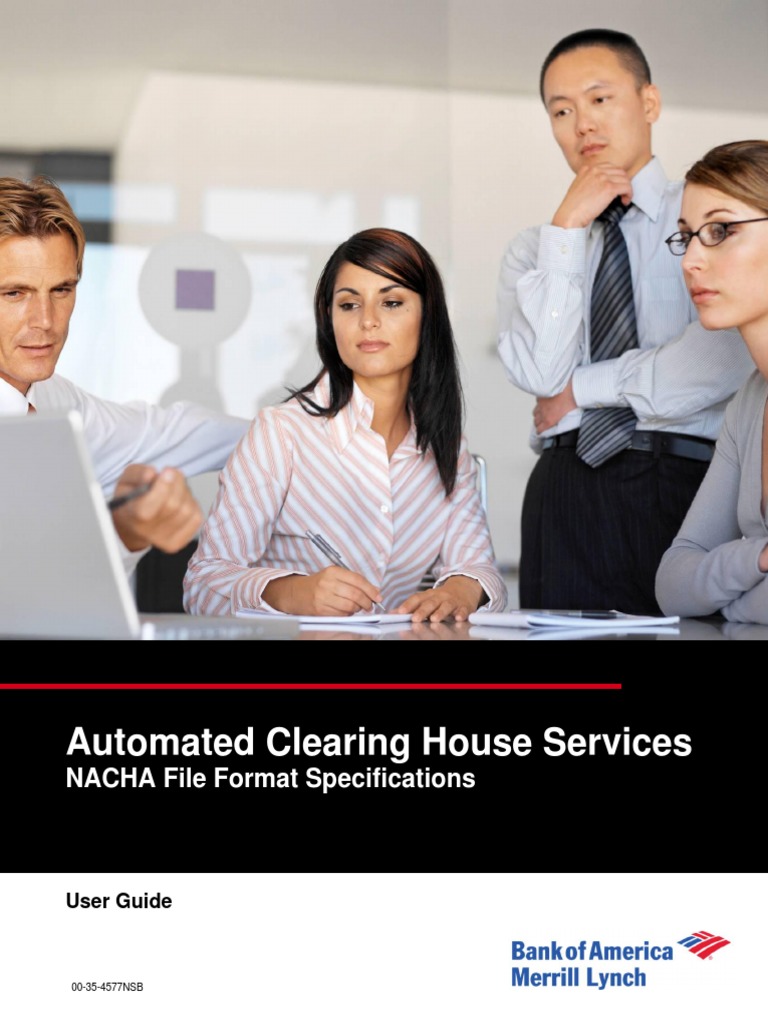 Bofa Nacha Format | Download Free PDF | Cheque | Debits And Credits