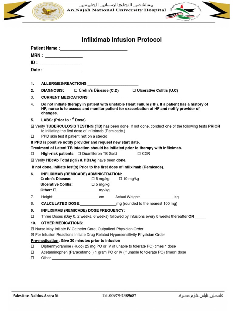 Infliximab Prot | Download Free PDF | Intravenous Therapy | Tuberculosis