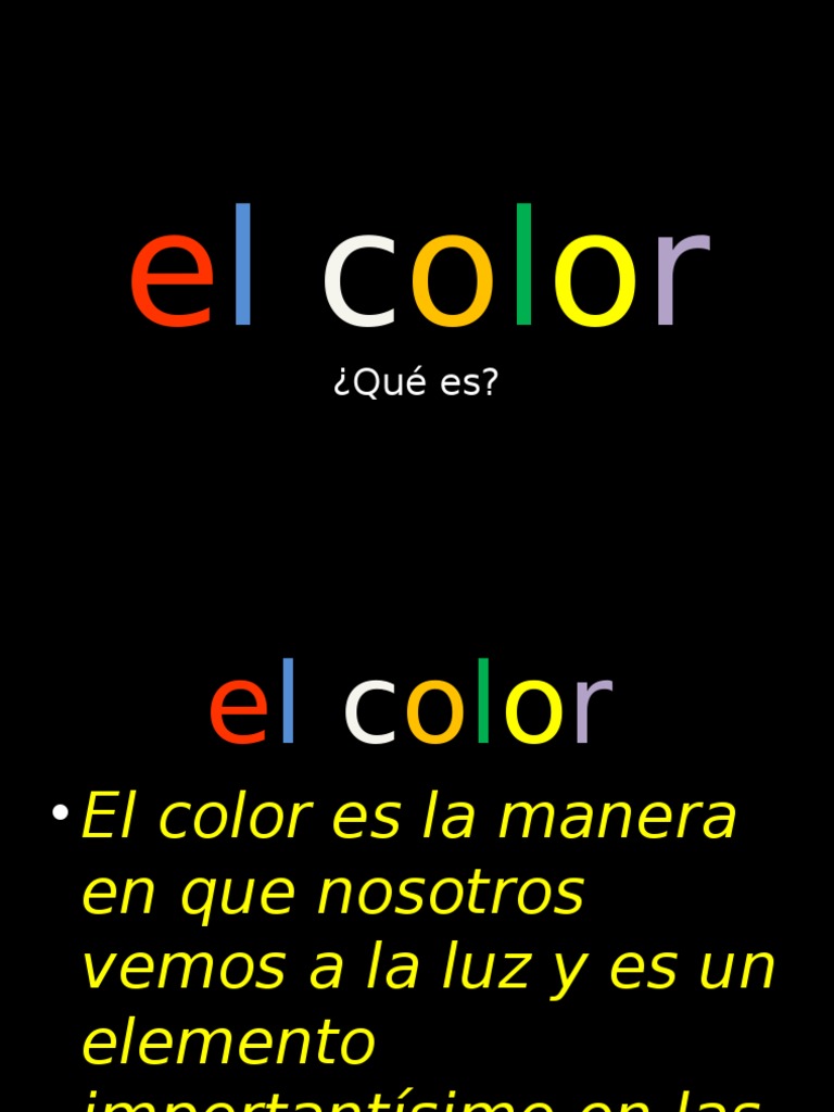4 EL COLOR Ejercicios | PDF | Color | Espectro electromagnético