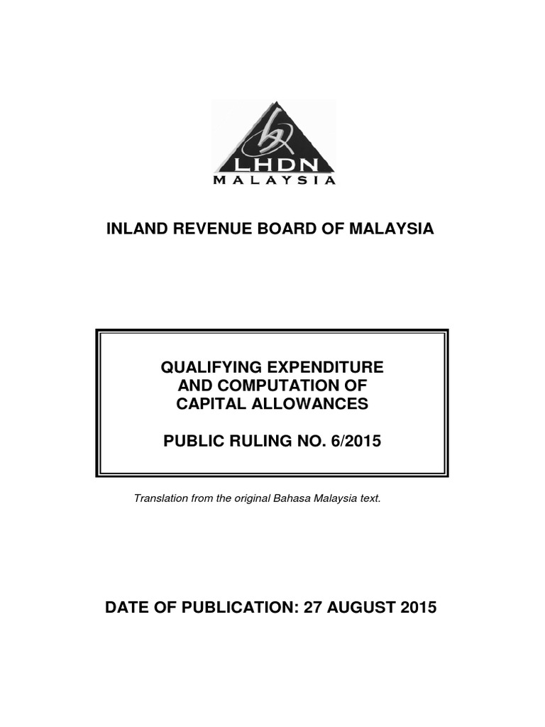 Capital Allowances | PDF | Expense | Tax Deduction