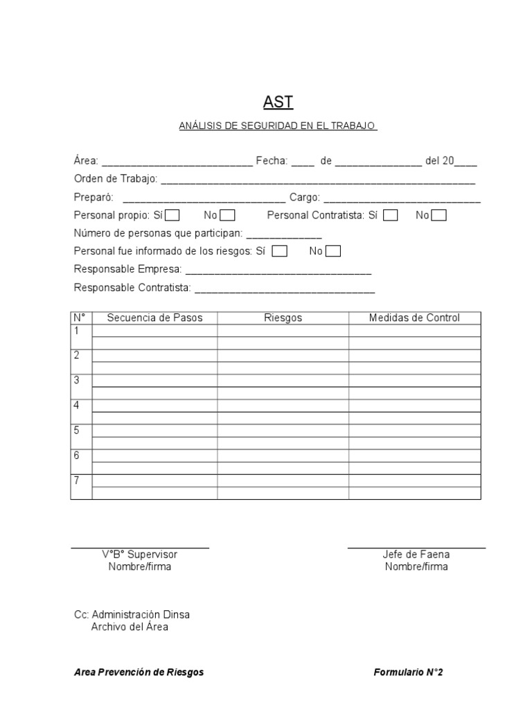 AST Form 2 | PDF