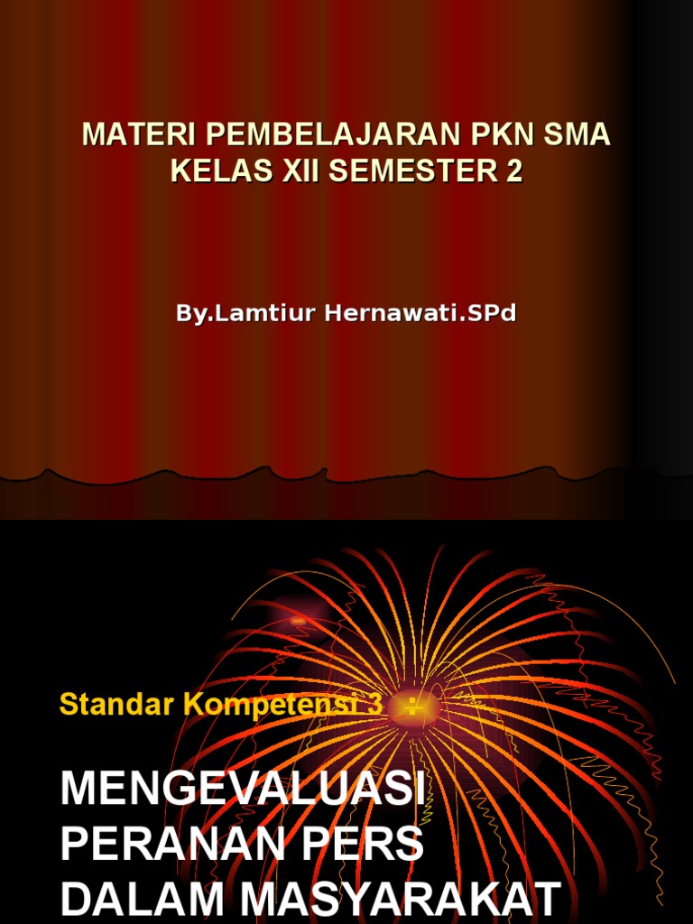 Peranan Pers Di Indonesia | PDF