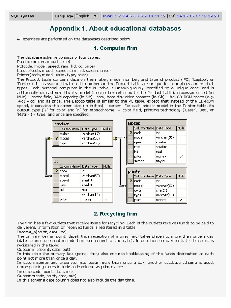 SQL(DML) help_ Appendixes.pdf | Personal Computers | Table (Database)