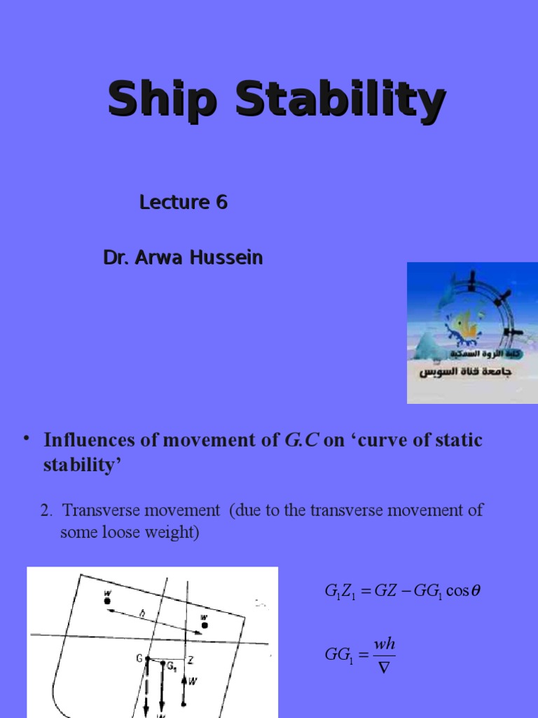 Ship Stability Lecture 6 | PDF | Science & Mathematics | Technology ...