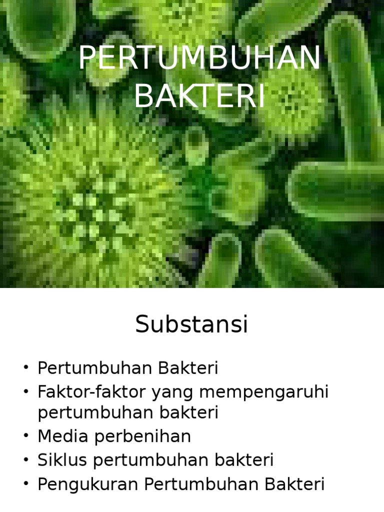 Pertumbuhan Bakteri | PDF | Sains & Matematika