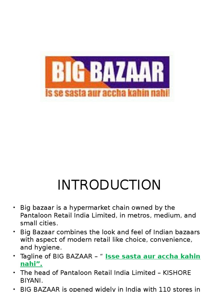 An Analysis of Big Bazaar's Business Model as India's Leading Retail ...