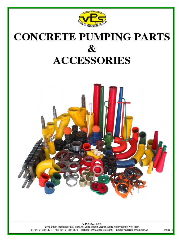 Concrete Pumping Part & Accessories Vps | PDF | Screw | Manufactured Goods