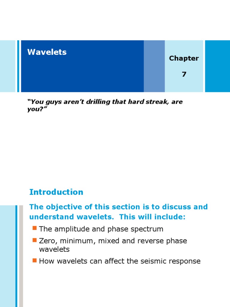 Wavelets Lecture - Clean | PDF | Phase (Waves) | Waves
