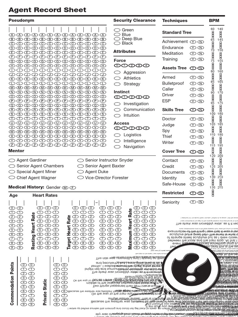 Agent Record Sheet PDF | PDF