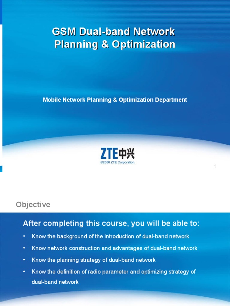 GSM Dual Band Network Planning Optimization | PDF | Telecommunications ...