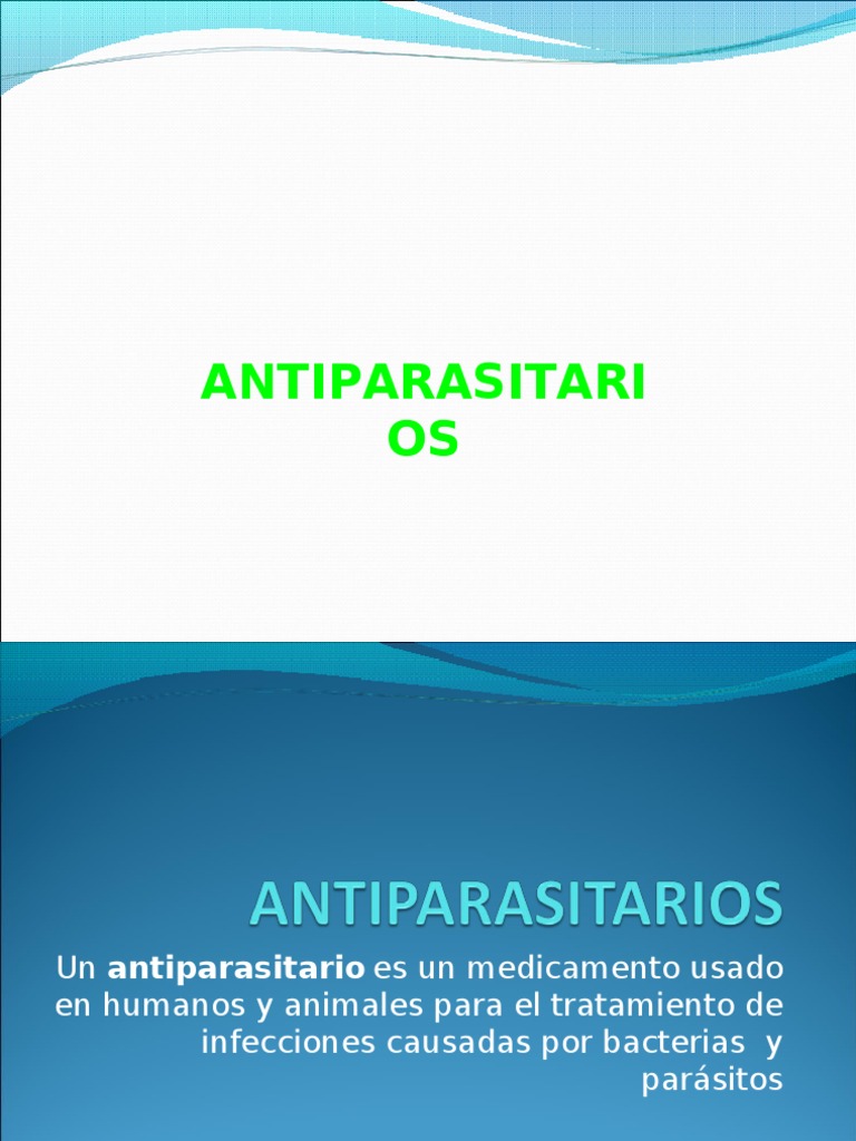 ANTIPARASITARIOS | Salud pública | Drogas