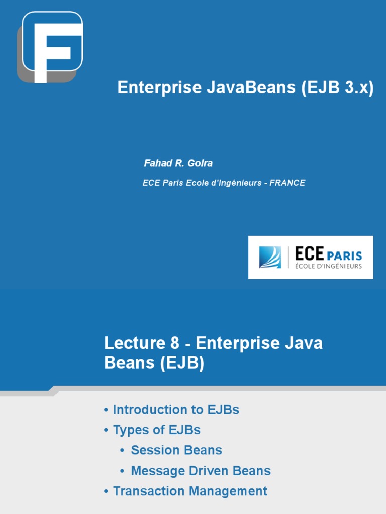Enterprise Javabeans (Ejb 3.X) : Fahad R. Golra | PDF | Enterprise Java Beans | Java Platform