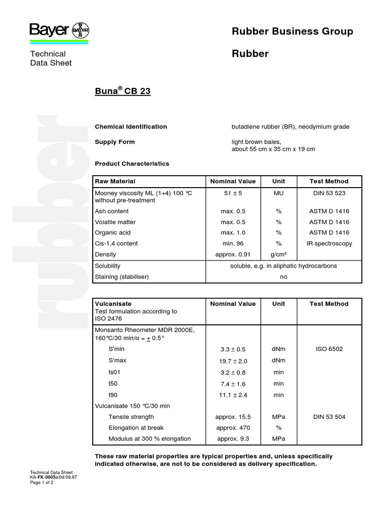 Buna CB 23 | PDF