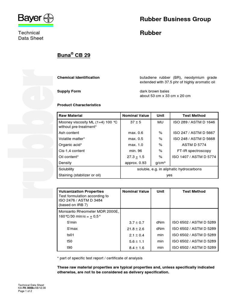 Buna CB 29 | Materials | Industries