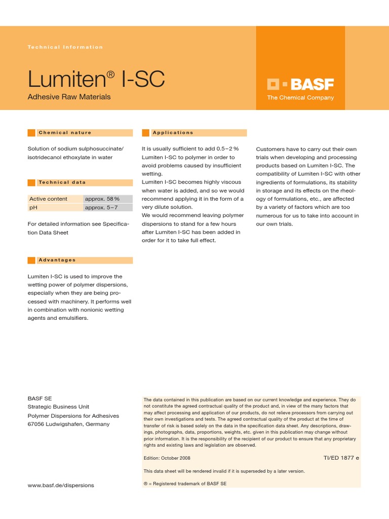TI - Lumiten I-SC | PDF